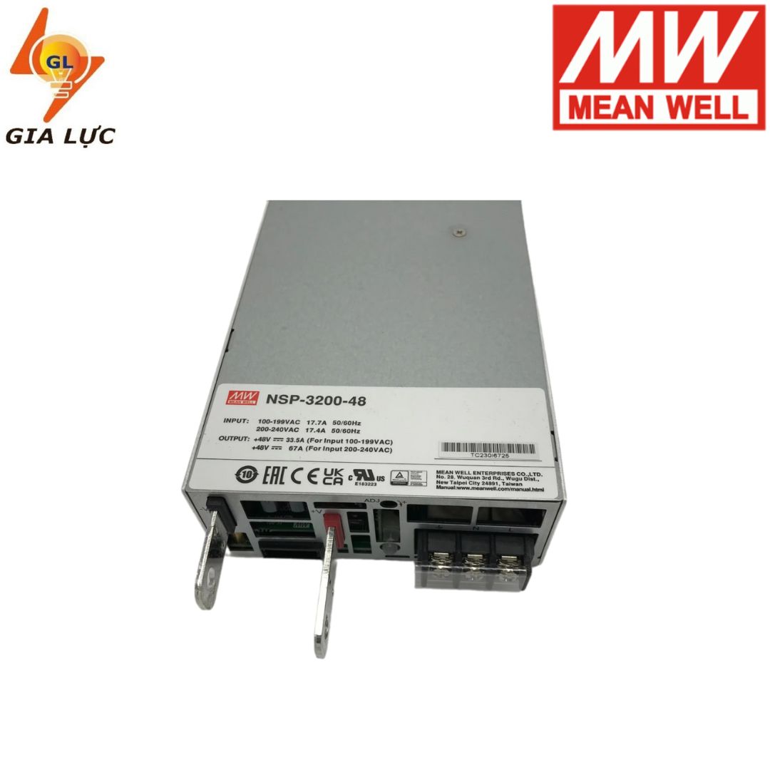 Nguồn Meanwell NSP-3200-48 (3216W 48V 67A) - Thế Giới Nguồn